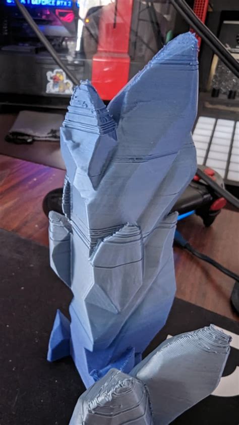 Layer Artifacts At Random Heights Same Setting As Red Print R