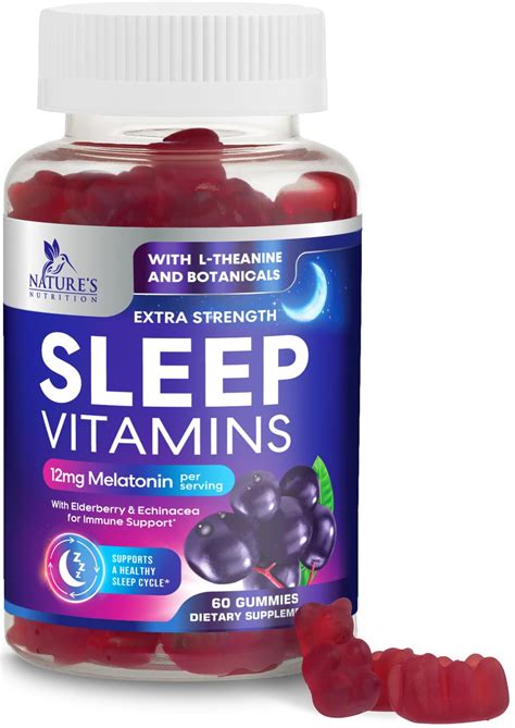 Sleep Vitamins Fast Acting With 12mg Melatonin Best Non Habit