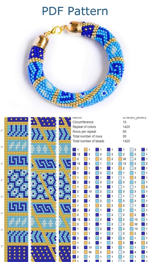 Bead Crochet Bracelet Pattern How To Design Bead Crochet Patterns