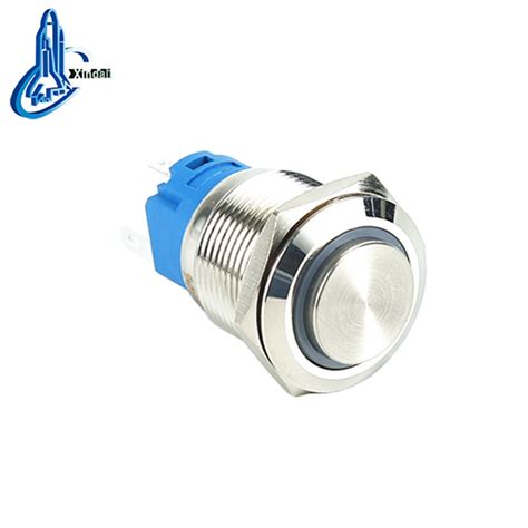 Xdl17 19nle15 C 19mm Metal Button Lamp Waterproof Illuminated ED Light Momentary Push Button