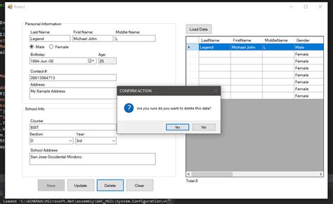 Basic Crud Operation In Profiling System In Vb Net With Source Code