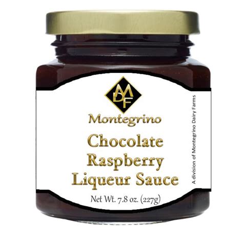 Montegrino Chocolate Raspberry Liqueur Sauce International Dairy Farms
