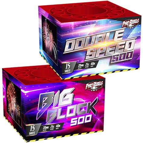 Big Block 500 Double Speed 500 Gebrovuurwerk