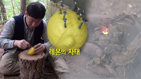 다음연예 레몬 이용해 불 피우는 야생 캠핑의 달인 생활의 달인 796회