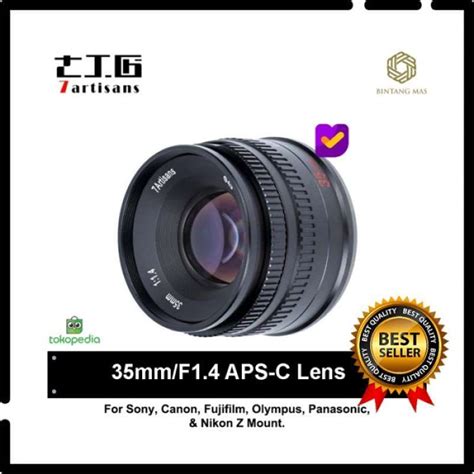 Jual 7artisans 35mm F1 4 Aps C Lens Format For Mirrorless Camera