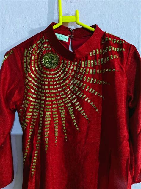 Ethnic Gowns Brand New Red Gown For Women ️ Freeup