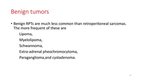Retroperitoneal Tumors Pptx