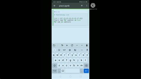 Flattening Python List Using List Comprehension Python List List In