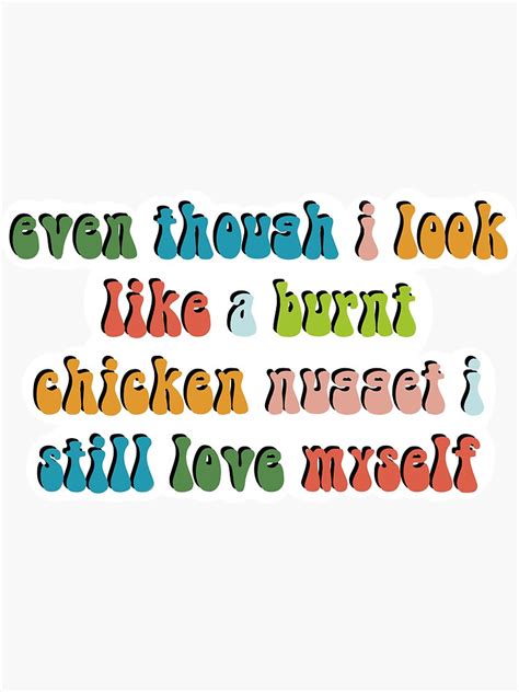Burnt Chicken Nugget Sticker For Sale By Jhanvicreates Redbubble