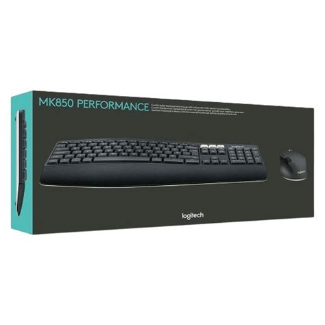 סט עכבר ומקלדת אלחוטיים דגם Logitech Performance Mk850 עברית אנגלית יבואן רשמי בסיטונאות