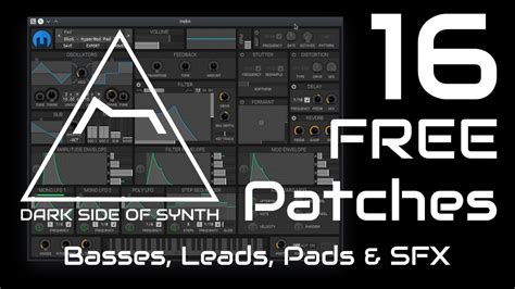 16 free synth patches for helm opensource vst standalone synth for