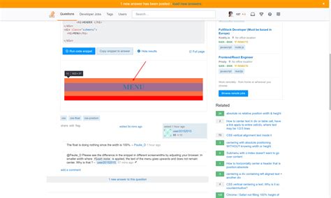 Css Why Is Float Left Required In Navigation To Keep Text Center When