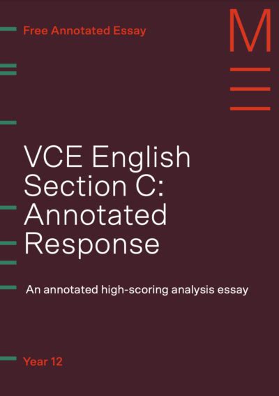 Mastering Section C Of Vce English Exam Language Analysis
