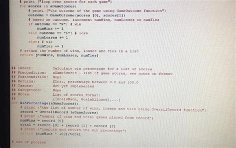 Solved UNIT TESTS For Each Of Your Functions That You Chegg Com