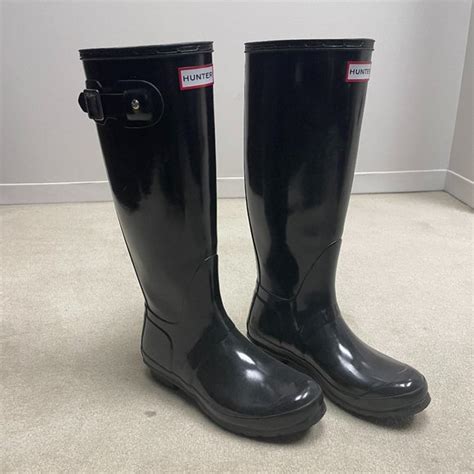 Hunter Shoes Hunter Tall Gloss Rainboots Boots Size 7 Poshmark