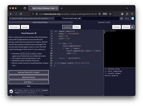 Introducing Freecodecamp Daily Python And Javascript Challenges Solve A New Programming Puzzle