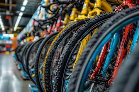 A Row Of Bikes In A Cycle Shop Stock Image Image Of Cycle Shop 325345469