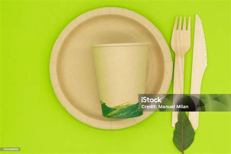 생태 판 포크 나이프 및 유리 친환경 퇴비화 일회용 및 재활용 가능한 재료 제로 플라스틱 지구를 구하고 플라스틱을 멈추십시오
