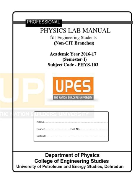 Lab Manual Sem 1 Non Cit Pdf Pdf
