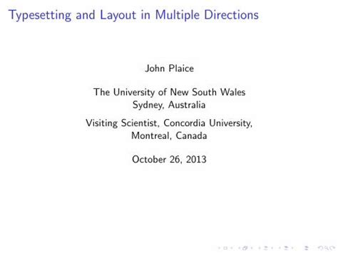 Pdf Typesetting And Layout In Multiple Directionstug Org Tug