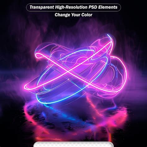 Premium Psd Magic Circle Light Effects Illustration Isolated On Dark