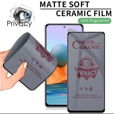 Tg Anti Gores Privasi Keramik For Xiaomi 10a 9i 9a A1 A2 8 8a Pro 9c