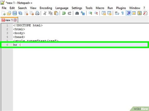 como inserir uma linha em html com imagens wikihow