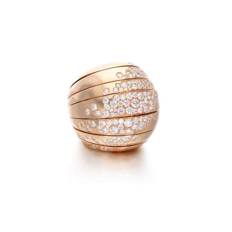 De Grisogono Rose Gold And Diamond Jiya Ring Available For Immediate