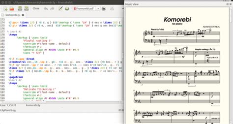 Making Great Scores With Lilypond Sound Pudding