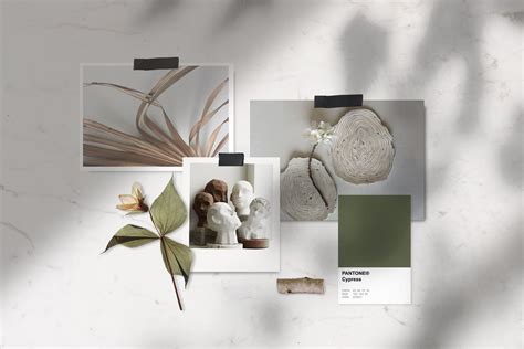 Natural Mockup Scene Creator Moodboard Mockup Paper Mockup