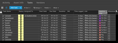How To Not See Some Task In A Pipeline Step Column Flow Production