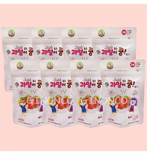 뽀로로 천연과일칩 요거트품은 딸기가쿵 8개 티몬