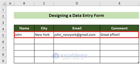 How To Design Form In Excel 2 Suitable Examples ExcelDemy