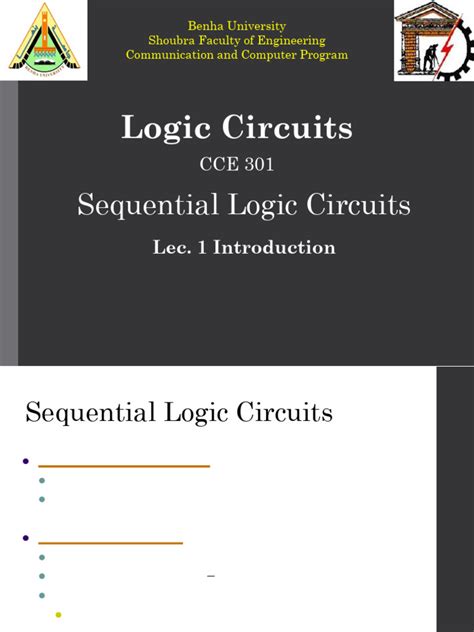 Lec1 Sequential Logic Circuits Introduction 241213 195703 Pdf