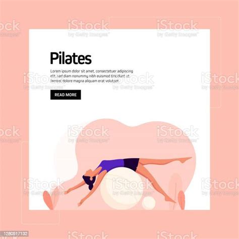 피트니스 및 운동 컨셉 배너 디자인 모던 플랫 스타일 벡터 일러스트레이션 건강한 생활방식에 대한 스톡 벡터 아트 및 기타 이미지