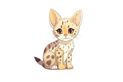 Cartoon Savannah Kitten Graphic By Gornidesign · Creative Fabrica