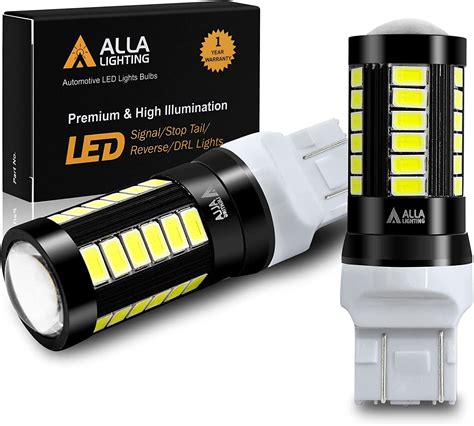 Alla Lighting Lm T LED Bulbs White Reverse Lights Turn Signal Lights Brake
