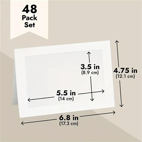 50 팩 포토 프레임 카드와 봉투 결혼식 졸업식 생일 파티 기념일 이정표를 위한 사진 삽입용 노트카드 화이 Temu Republic Of Korea