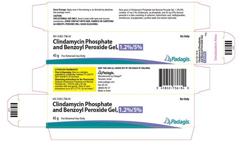 Dailymed Clindamycin Phosphate And Benzoyl Peroxide Clindamycin