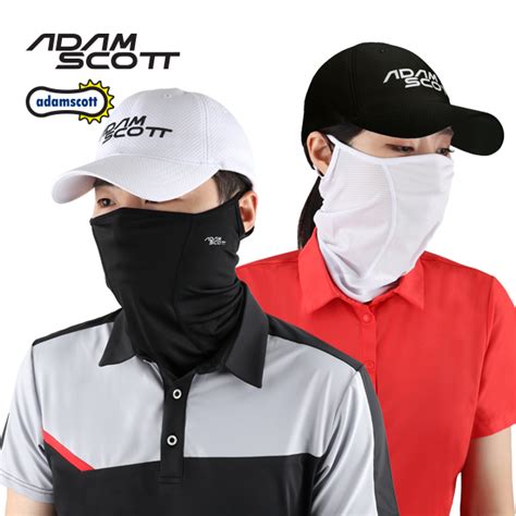 핫딜 2장1세트 아담스콧 메쉬 냉감 쿨 마스크 딜팡 골프용품 전문쇼핑몰