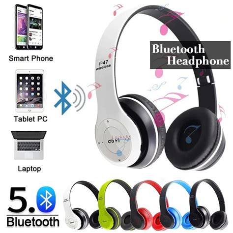Jual Wireless Headphone Bluetooth Free Kabel Charger Aux Super Bass Bisa Kabel Fm Radio Tf