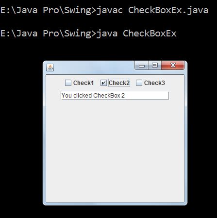 Java Programs Example Of CheckBox In Java