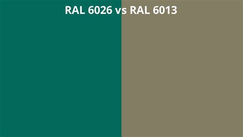 Ral 6026 Vs 6013 Ral Colour Chart Uk