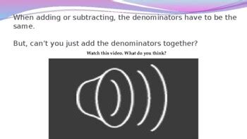Adding Fractions With Unlike Denominators PowerPoint Presentation
