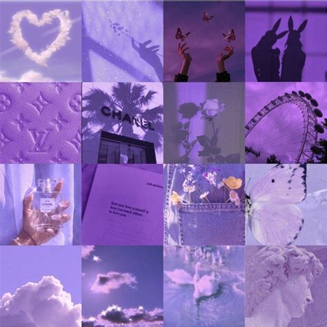 Purple Aesthetic Wall Collage Kit Purple Aesthetic Collage Luxury