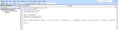 Tutorial Vba Powerpoint Pengertian Variabel Dan Cara Mendeklarasikannya