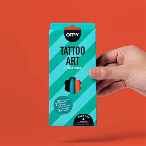 Tattoo Art Flower Power Tijdelijke Tattoo Markers Set Omy