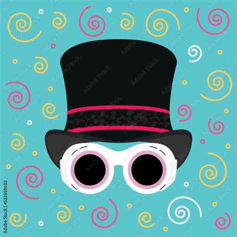 Sunglass Silhouette Sunglass Mask Top Hat Sunglass Iconic Movie