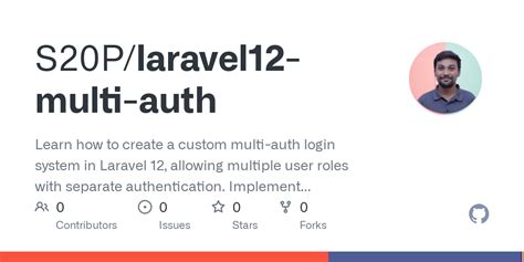 GitHub S20P Laravel12 Multi Auth Learn How To Create A Custom Multi