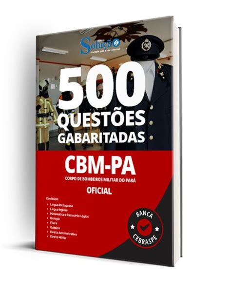 Caderno De Testes Cbm Pa Oficial Solução Cursos E Concursos